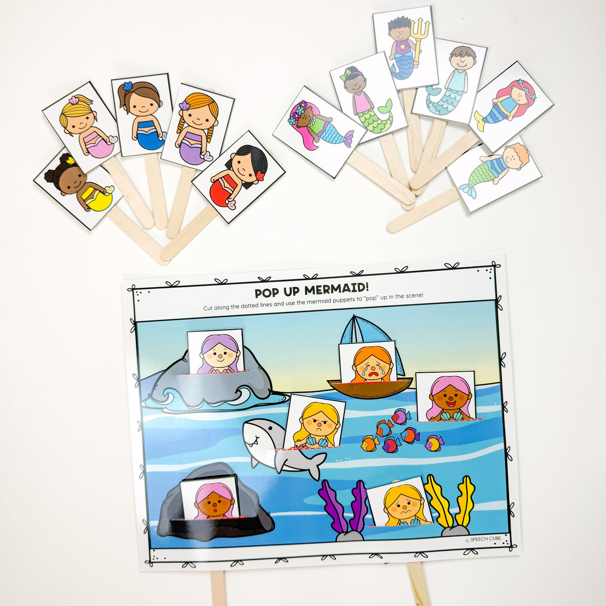Mermaid Speech Therapy Activities – Speech Cube