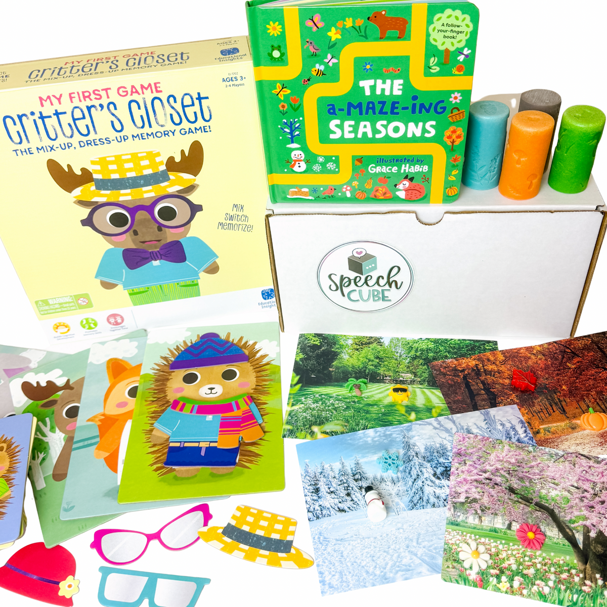 SEASONS Speech Therapy Box – Speech Cube