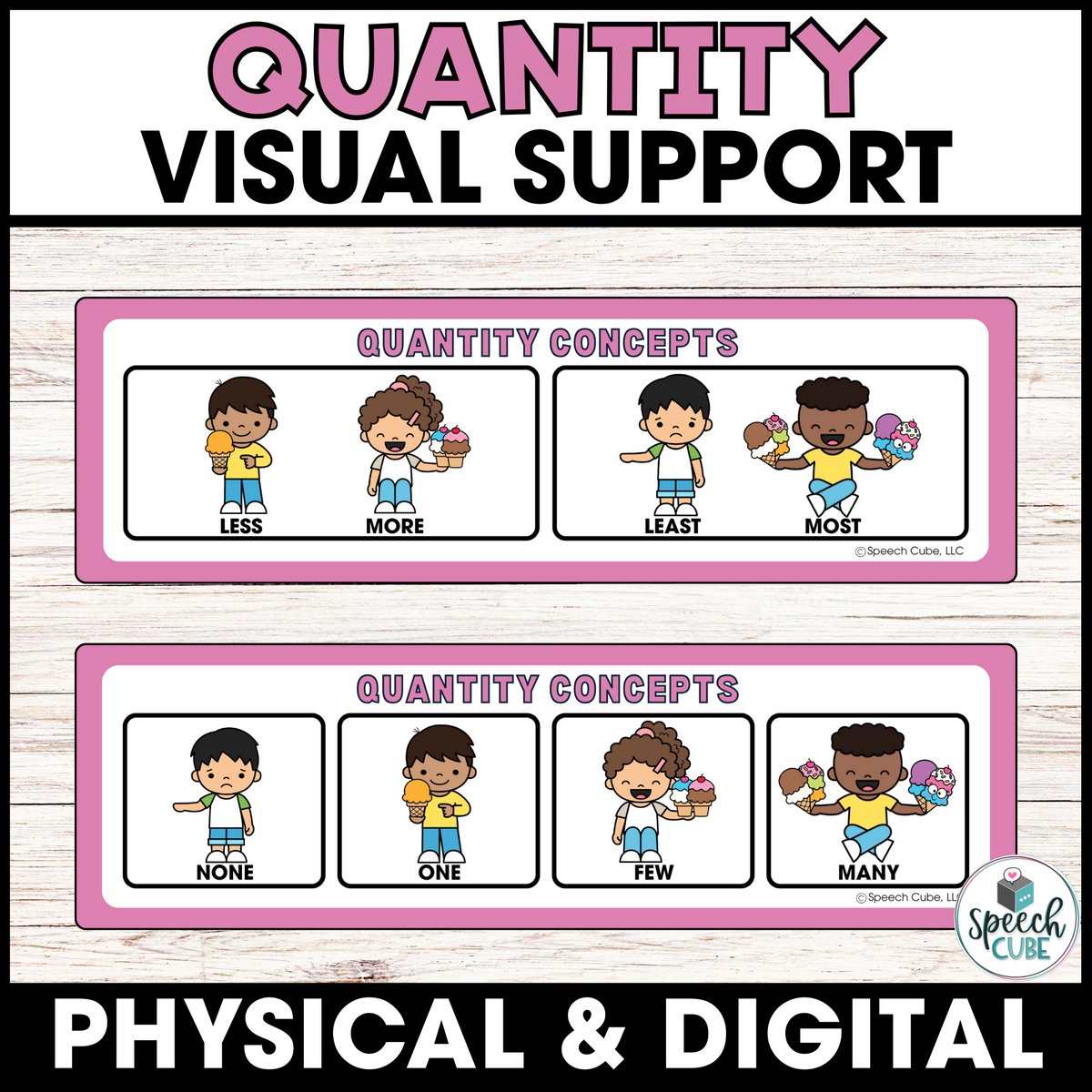 Quantity Concept Visual – Speech Cube