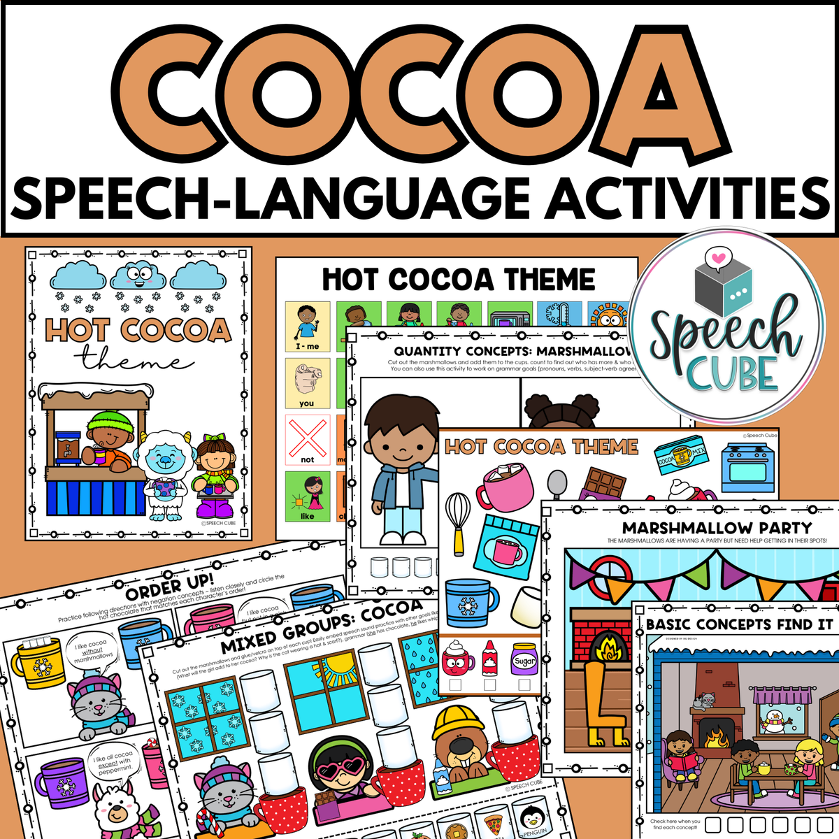 Cocoa Themed Speech Therapy Activities – Speech Cube