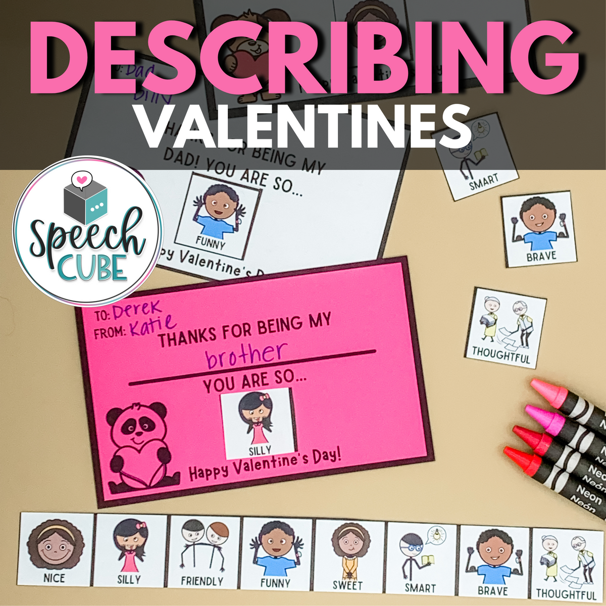 Speech & Language Describing Valentines – Speech Cube