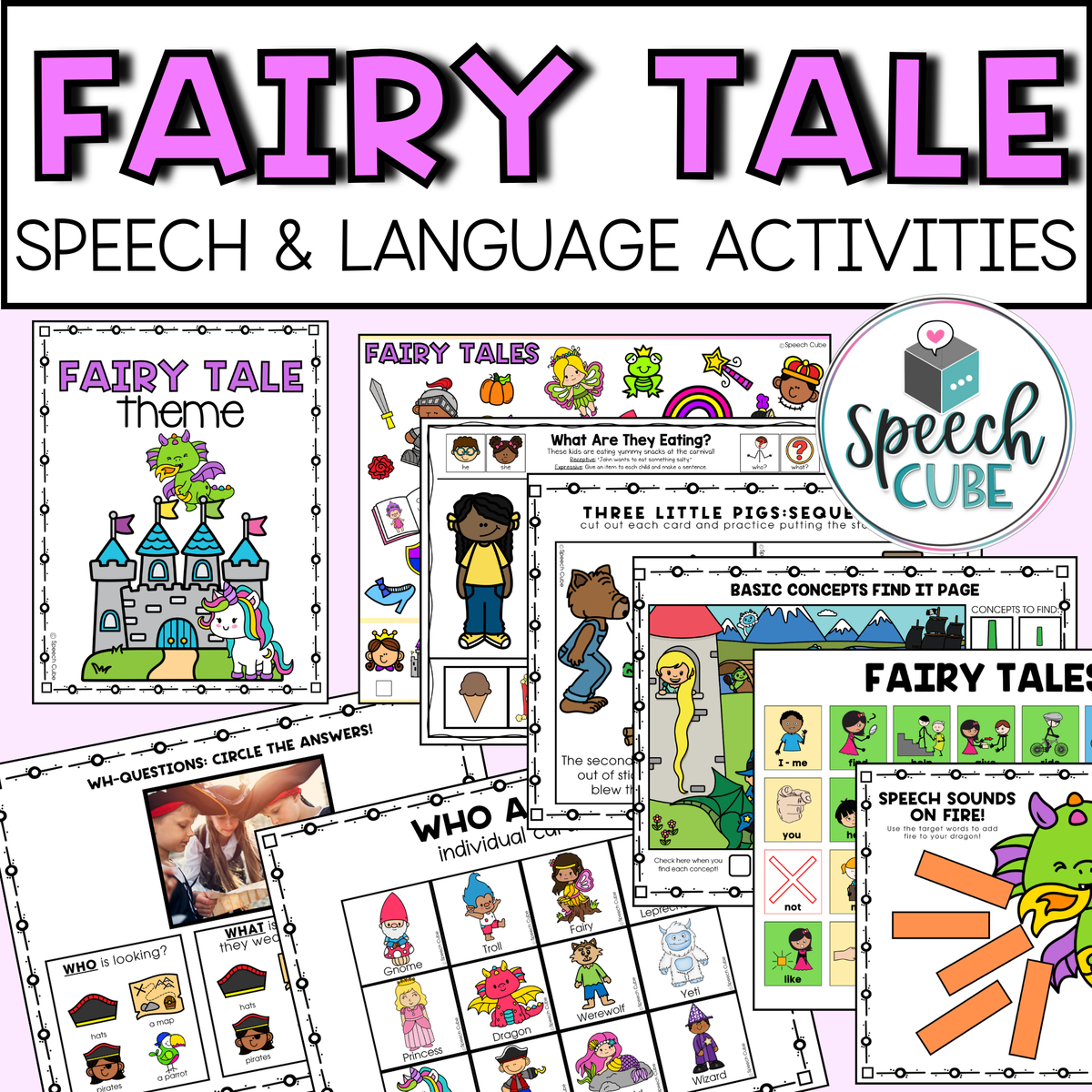 Fairy Tale Themed Activities – Speech Cube
