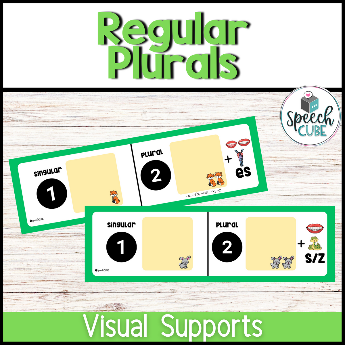 Regular Plurals Visual – Speech Cube
