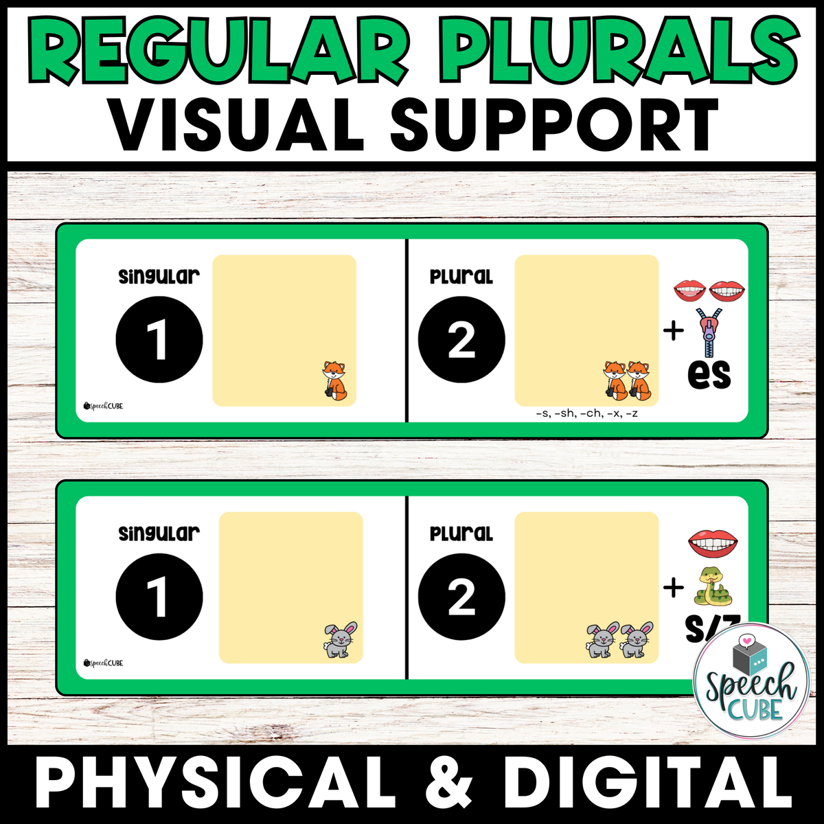 Regular Plurals Visual – Speech Cube