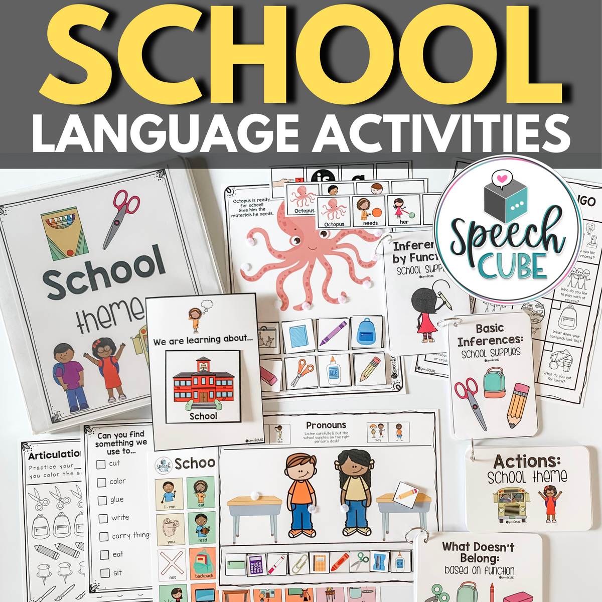 School Language Activities – Speech Cube