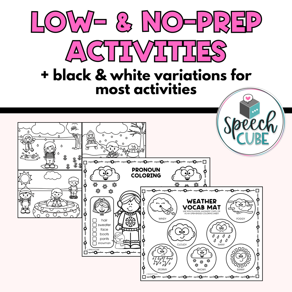 Weather Themed Speech Therapy Activities – Speech Cube