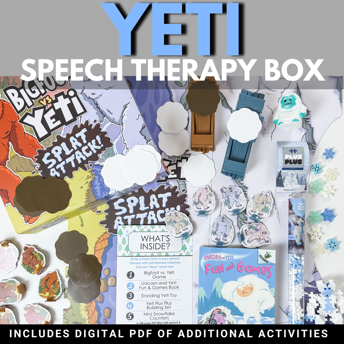 Yeti Speech Therapy Box – Speech Cube
