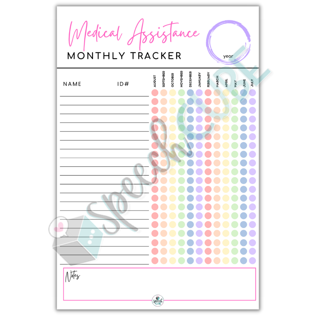 "Evaluation Checklist" SLP Planning Notepad – Speech Cube