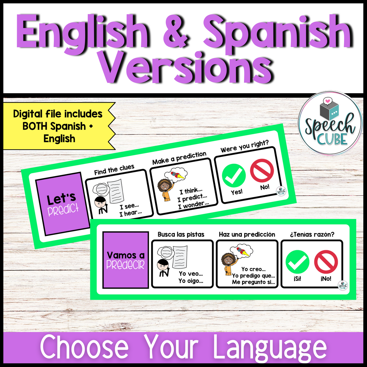 Predictions Visual – Speech Cube