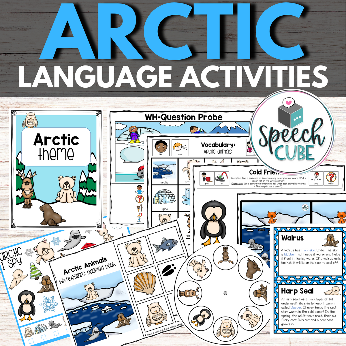 Arctic Animal Language Activities – Speech Cube