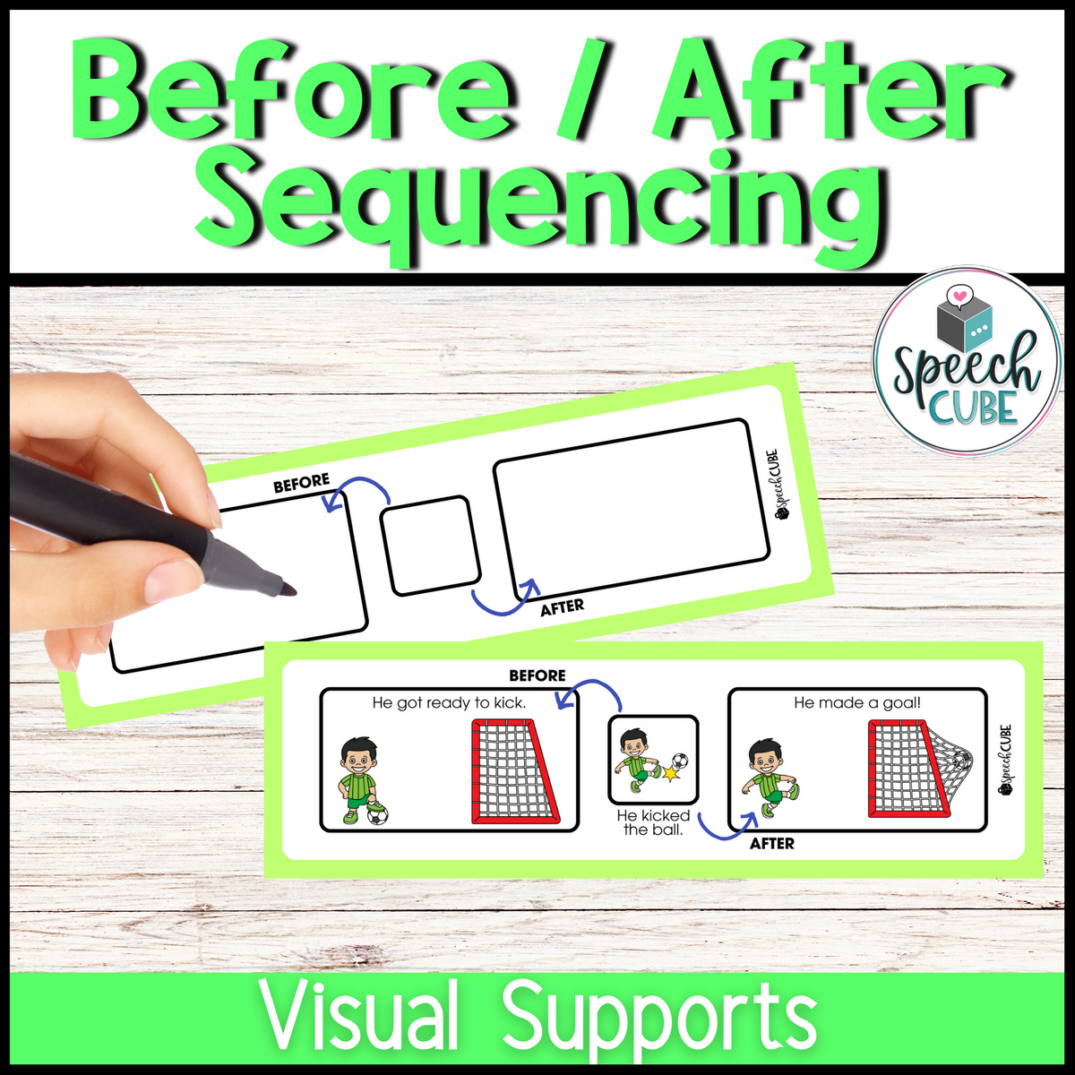 Before After Visual – Speech Cube