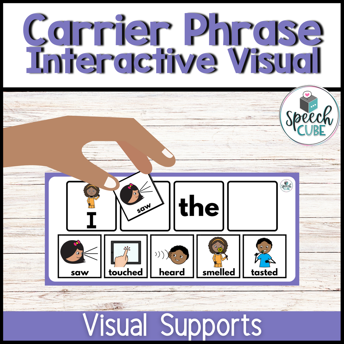 Senses Carrier Phrase Visual – Speech Cube