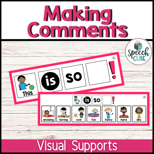 Visual Supports – Speech Cube