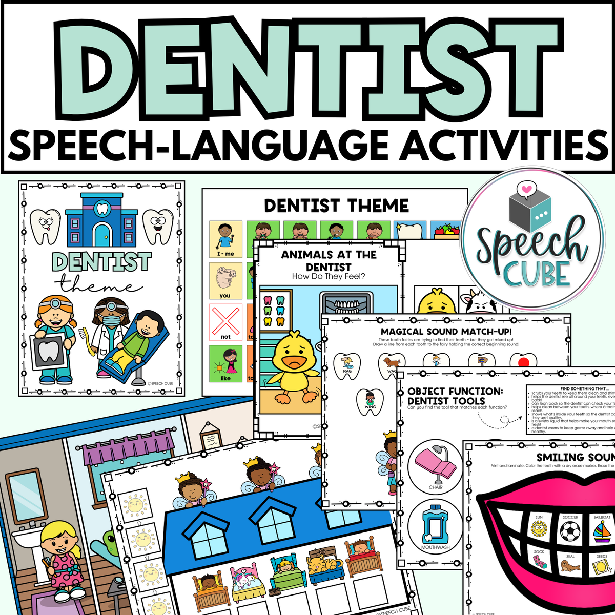 Dentist Themed Speech Therapy Activities – Speech Cube