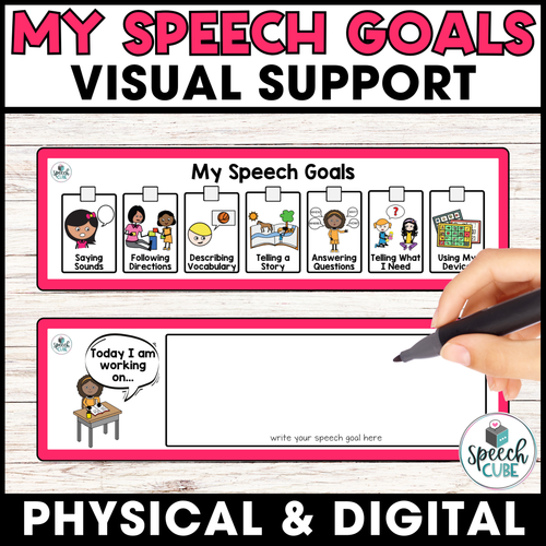 Visual Supports – Speech Cube