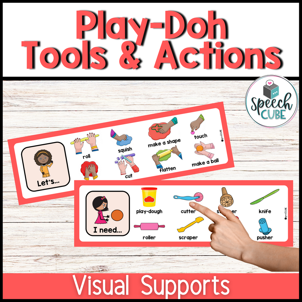 Play-Doh Actions & Tools Visual – Speech Cube