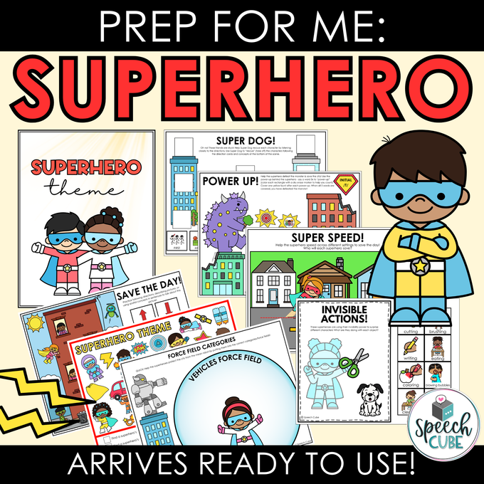 Prep for Me Activities – Speech Cube
