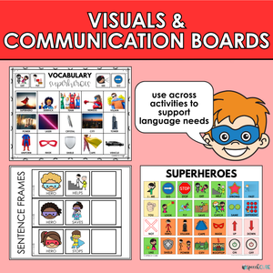Superhero Speech Therapy Activities - Digital File – Speech Cube