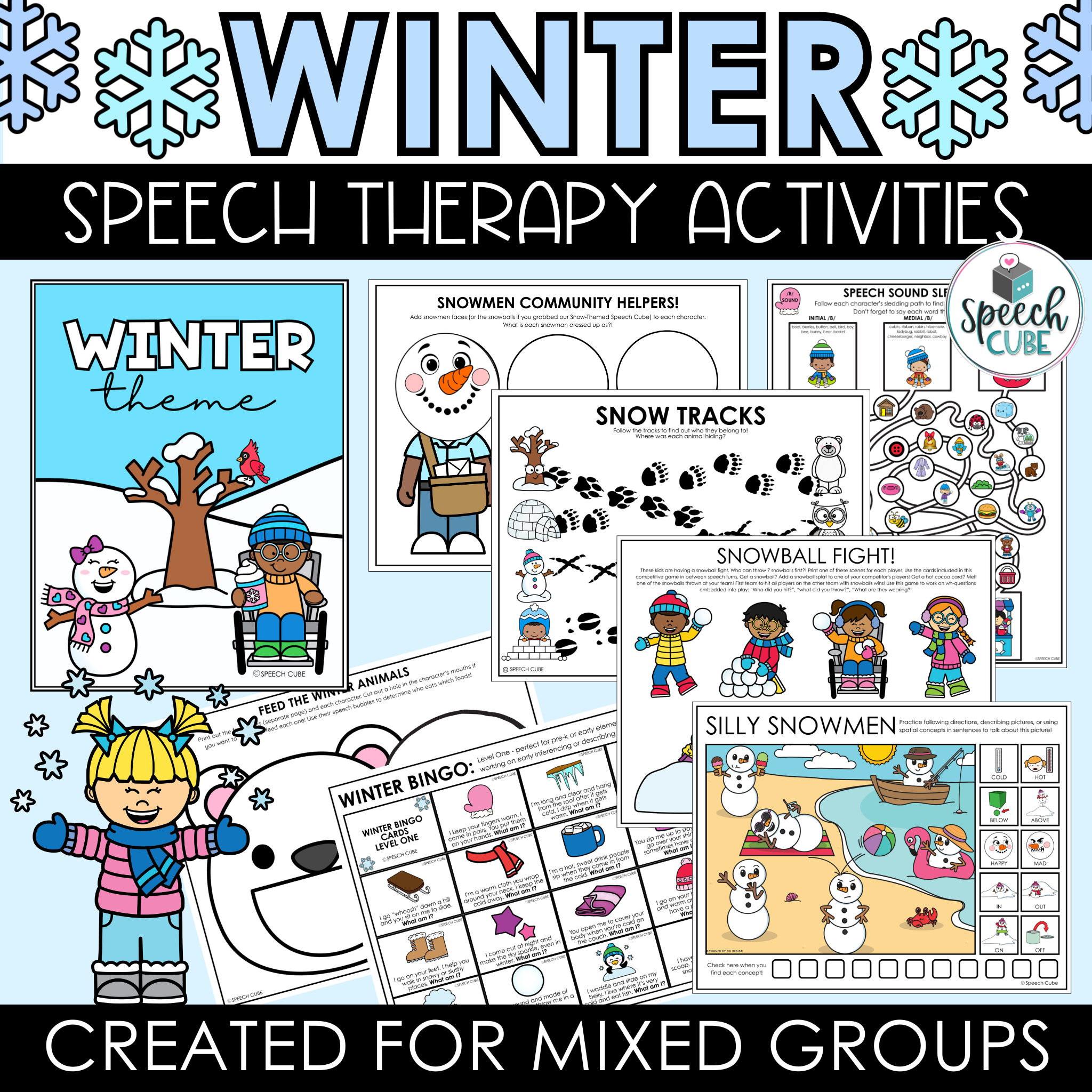 Winter Theme PREPPED – Speech Cube
