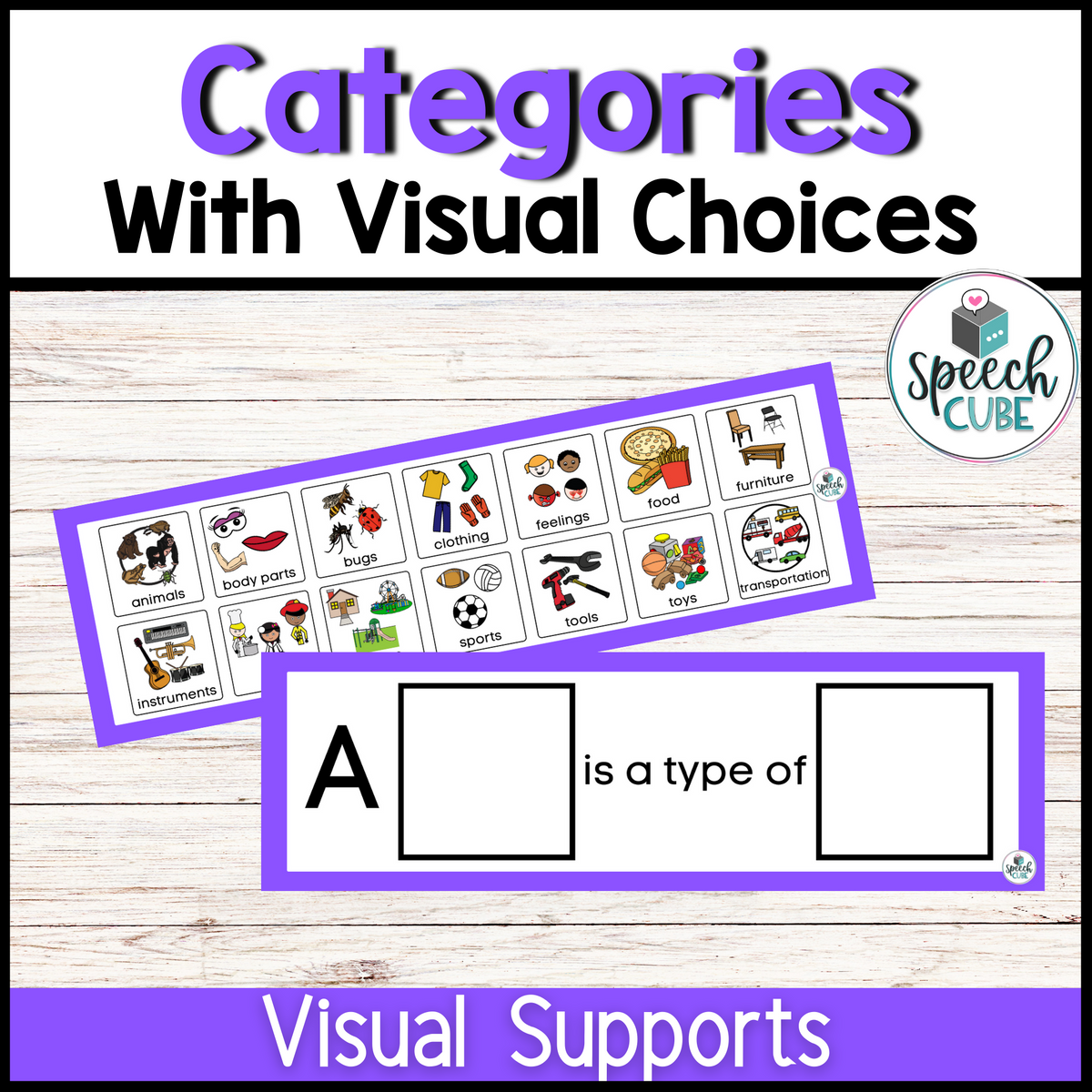 Categories Visual – Speech Cube
