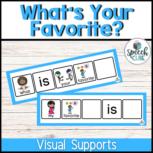 Visual Supports – Speech Cube